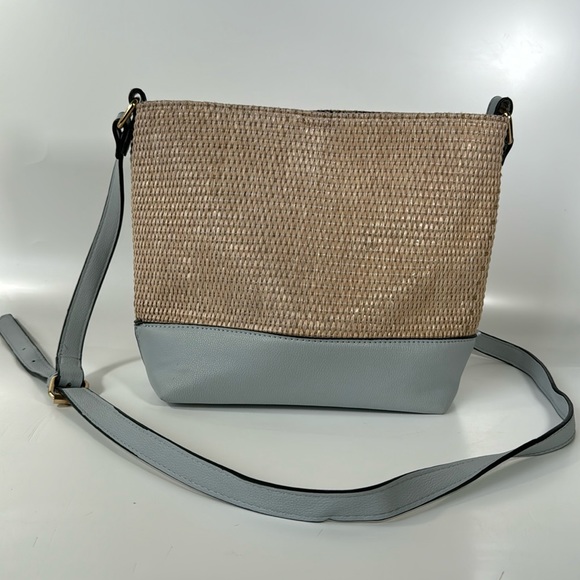 Izzy & Ali | Bags | Nwot Izzy Ali Vegan Leather Wicker Satchelcrossbody ...